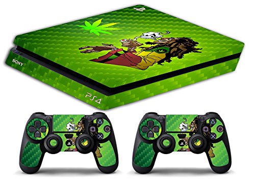 Skin Ps4 Slim - Marijuana BOB Marley - Limited Edition Decal Cover ADESIVA Playstation 4 Slim Sony Bundle