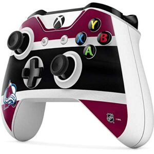 Skinit Decal Gaming Skin Compatible with Xbox One S Controller - Officially Licensed NHL Colorado Avalanche Jersey Design