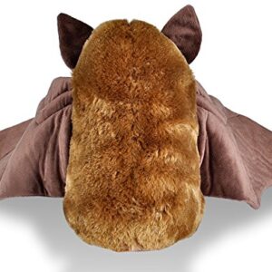 Wild Republic Brown Bat Plush, Stuffed Animal, Plush Toy, Gifts for Kids, Cuddlekins 12 Inches,Multi