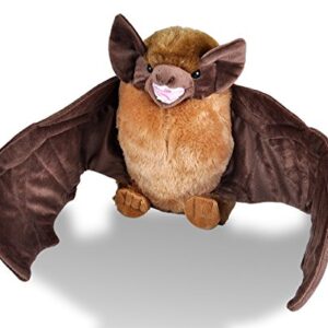 Wild Republic Brown Bat Plush, Stuffed Animal, Plush Toy, Gifts for Kids, Cuddlekins 12 Inches,Multi