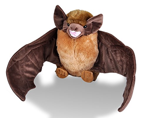 Wild Republic Brown Bat Plush, Stuffed Animal, Plush Toy, Gifts for Kids, Cuddlekins 12 Inches,Multi