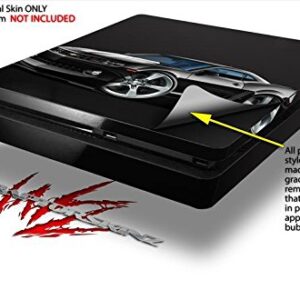 Vinyl Decal Skin Wrap compatible with Sony PlayStation 4 Slim Console 2010 Camaro RS Black (PS4 NOT INCLUDED)