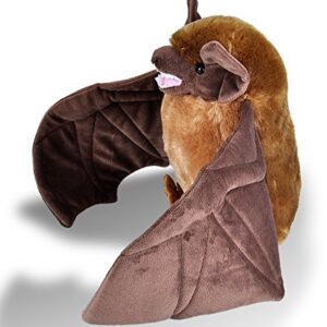 Wild Republic Brown Bat Plush, Stuffed Animal, Plush Toy, Gifts for Kids, Cuddlekins 12 Inches,Multi