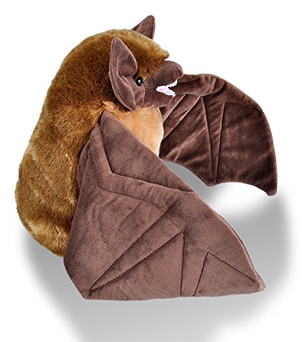 Wild Republic Brown Bat Plush, Stuffed Animal, Plush Toy, Gifts for Kids, Cuddlekins 12 Inches,Multi