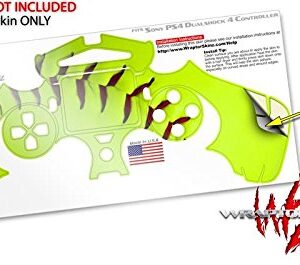 WraptorSkinz Skin Compatible with Sony PS4 Dualshock Controller PlayStation 4 Original Slim and Pro Softball (Controller NOT Included)