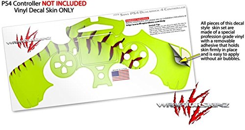 WraptorSkinz Skin Compatible with Sony PS4 Dualshock Controller PlayStation 4 Original Slim and Pro Softball (Controller NOT Included)