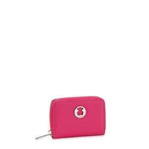 tous monedero dubai saffiano, women’s purse, varios colores (tri/fucsia), 2.5x8x10 cm (w x h l)