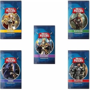 wise wizard games hero realms character pack bundle (cleric, ranger, fighter, thief, wizard)