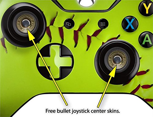 WraptorSkinz Decal Style Vinyl Skin Wrap compatible with XBOX One Original Wireless Controller Softball - (CONTROLLER NOT INCLUDED)