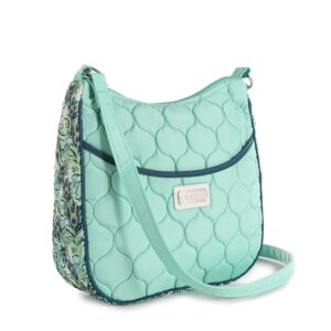 cinda b. classic crossbody, purely purely peacock