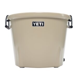 yeti tank 85 bucket cooler, desert tan