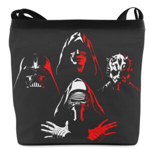 fashion casual and popular female sling bag crossbody bag shoulder bag with darth maul darth vader kylo ren sith star wars emperor palpatine print