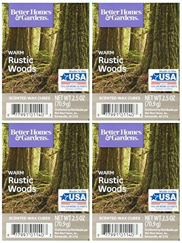 Better Homes and Gardens Warm Rustic Woods Wax Cubes - 4-Pack