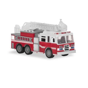 driven by battat — 1:24 scale fire truck – small toy truck with lights, sounds & more for boys & girls age 3+