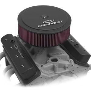 Holley Gm Muscle Series Air Cleaner, Finned, 14X4 Prem Blk