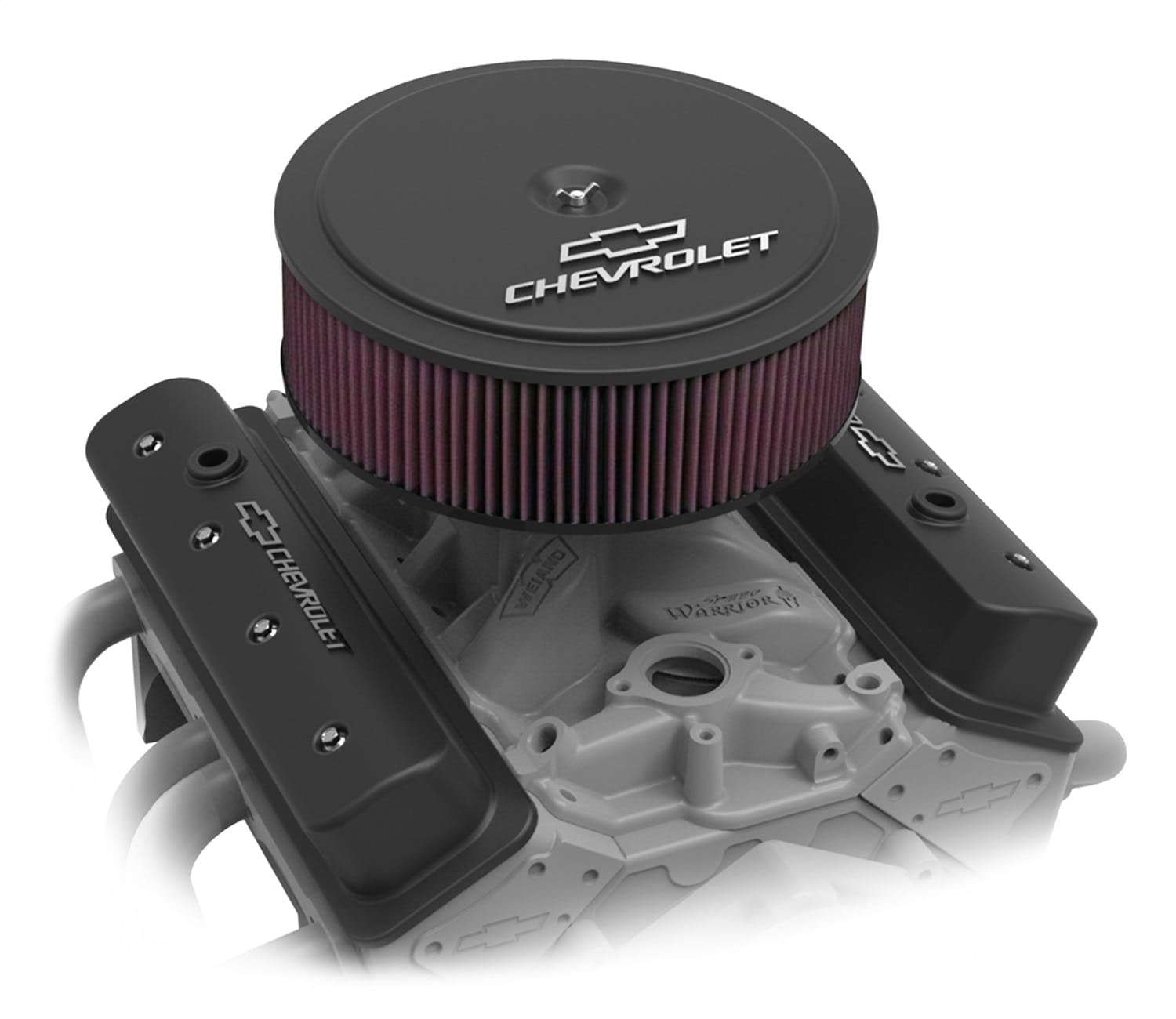 Holley Gm Muscle Series Air Cleaner, Finned, 14X4 Prem Blk