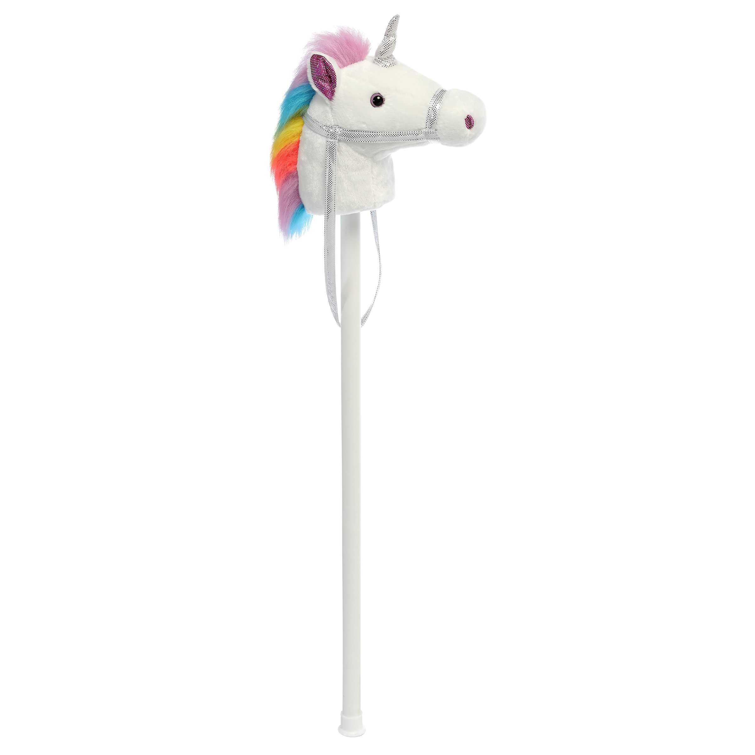 Aurora - Ride-On - 37" Giddy Up Stick Unicorn - White