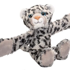 Wild Republic Huggers, Snow Leopard Plush Toy, Slap Bracelet, Stuffed Animal, Kids Toys, 8 inches