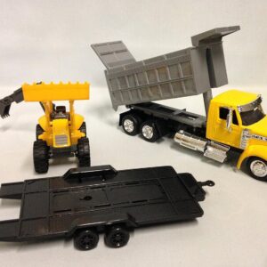 New Ray International Lonestar, Dump Truck w/Wheel Loader 1:43 Scale 18" DIECAST Toy #16633 Yellow