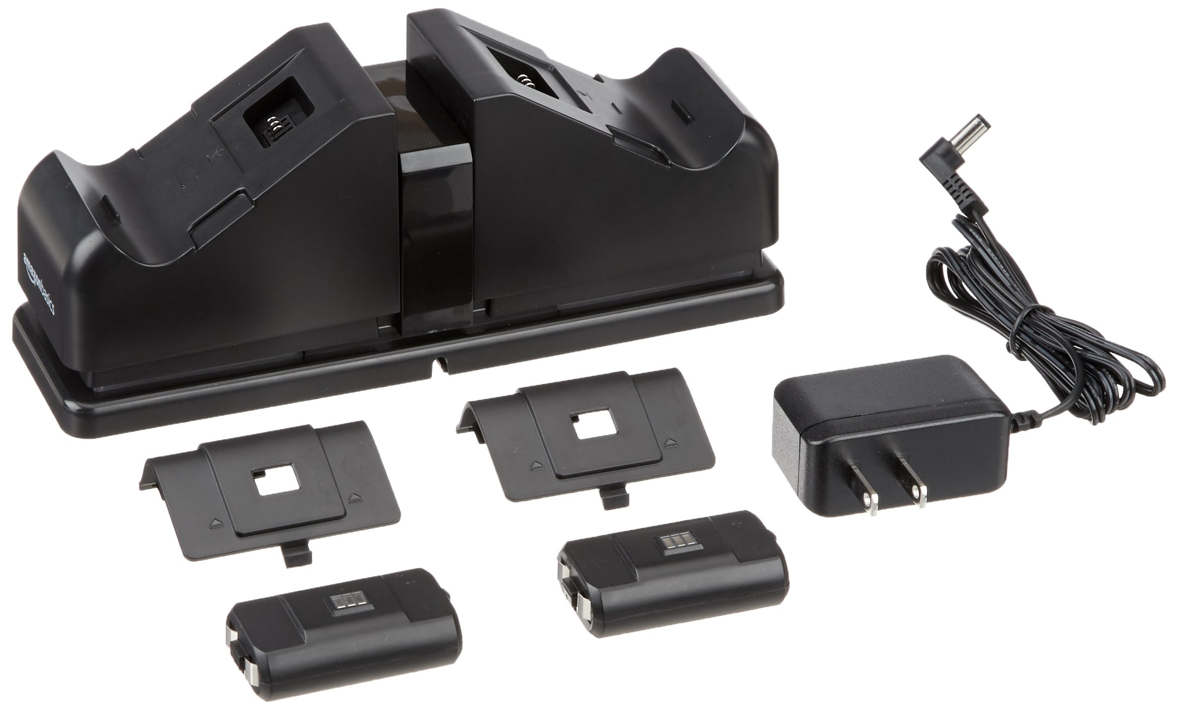 Amazon Basics Dual Charging Station for Xbox One, Xbox One Standard, and Xbox One Elite Controllers - Black