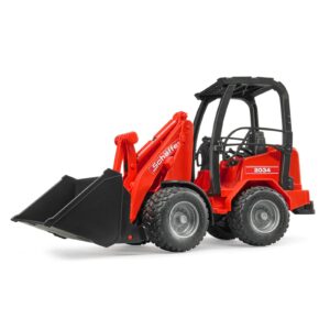 Bruder 02190 Schaeffer Compact Frontloader 2630 Tractor for Realistic Farm and Construction Pretend Play