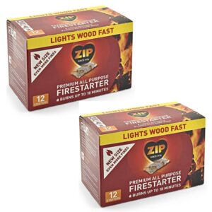 zip premium all purpose wrapped fire starter 24 pack