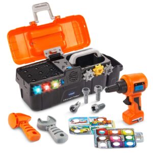 vtech drill and learn toolbox, orange