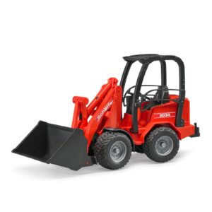 bruder 02190 schaeffer compact frontloader 2630 tractor for realistic farm and construction pretend play