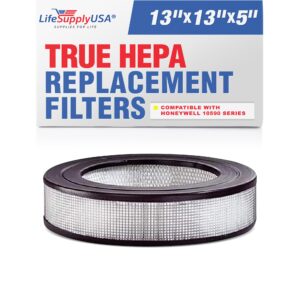 true hepa air cleaner filter replacement compatible with honeywell silentcomfort hrf-d1 hrf-11n hwlhrf1, filter d by lifesupplyusa