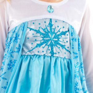 Little Adventures Ice Princess Dress up Costume for Girls (Medium 3-5) - Machine Washable Child Pretend Play and Party Dress with No Glitter