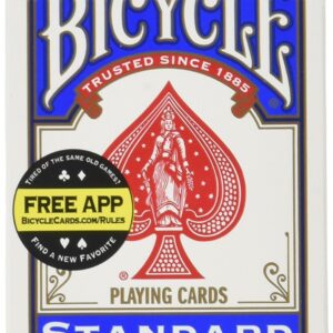 Bicycle Standard Index Playing Cards 1 Deck, Colors may Vary (Red or Blue)