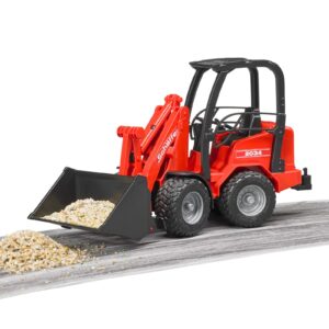 Bruder 02190 Schaeffer Compact Frontloader 2630 Tractor for Realistic Farm and Construction Pretend Play