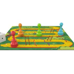 Pressman Giant Snakes & Ladders Game - Classic Gameplay Supersized, 60 months to 1188 months