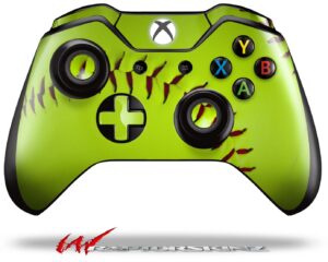 wraptorskinz decal style vinyl skin wrap compatible with xbox one original wireless controller softball - (controller not included)