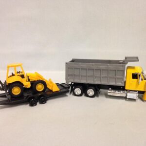 New Ray International Lonestar, Dump Truck w/Wheel Loader 1:43 Scale 18" DIECAST Toy #16633 Yellow