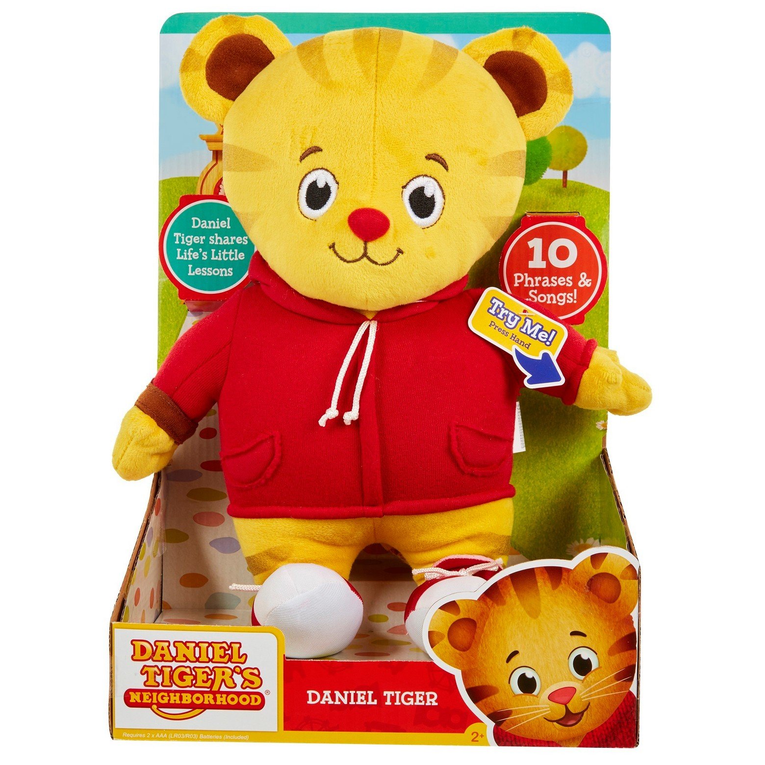 JAKKS Pacific Daniel Tiger's Neighborhood Talking Plush Soft & Cuddly Stuffed Toy, Features Phrases & Songs!