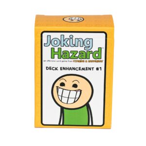 deck enhancement #1 - the first expansion of joking hazard comic building card - party game by cyanide and happiness for 3-10 players , orange, medium