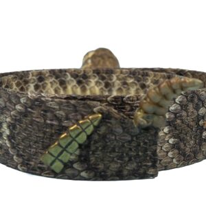 1.25" Rattlesnake Hat Band with Head & Rattle (598-HB204)