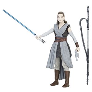 star wars rey (jedi training) force link figure