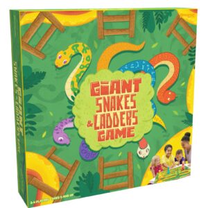 Pressman Giant Snakes & Ladders Game - Classic Gameplay Supersized, 60 months to 1188 months