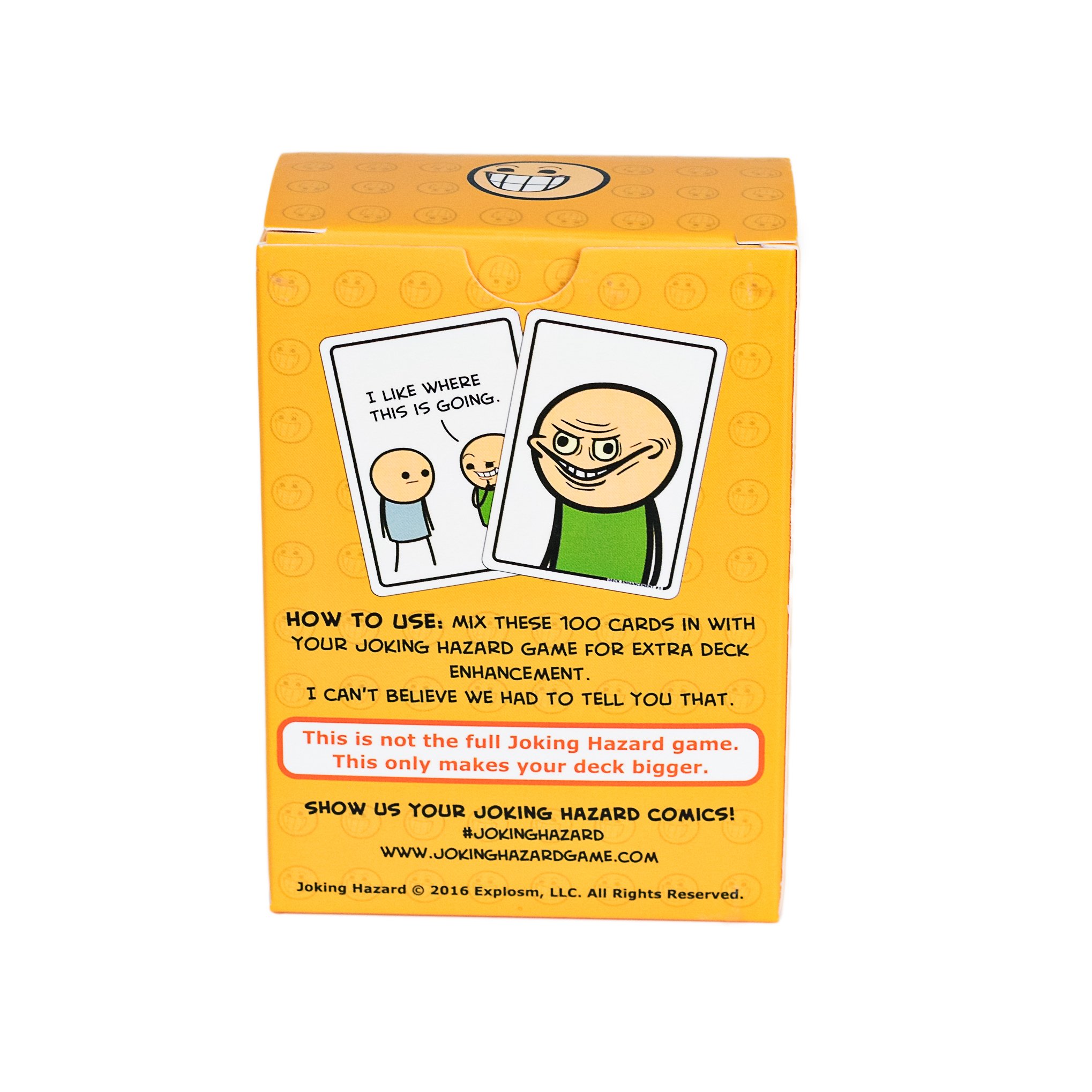 Deck Enhancement #1 - The first expansion of Joking Hazard Comic Building Card - Party Game by Cyanide and Happiness for 3-10 players , Orange, Medium