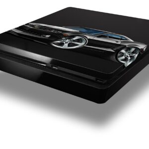 Vinyl Decal Skin Wrap compatible with Sony PlayStation 4 Slim Console 2010 Camaro RS Black (PS4 NOT INCLUDED)