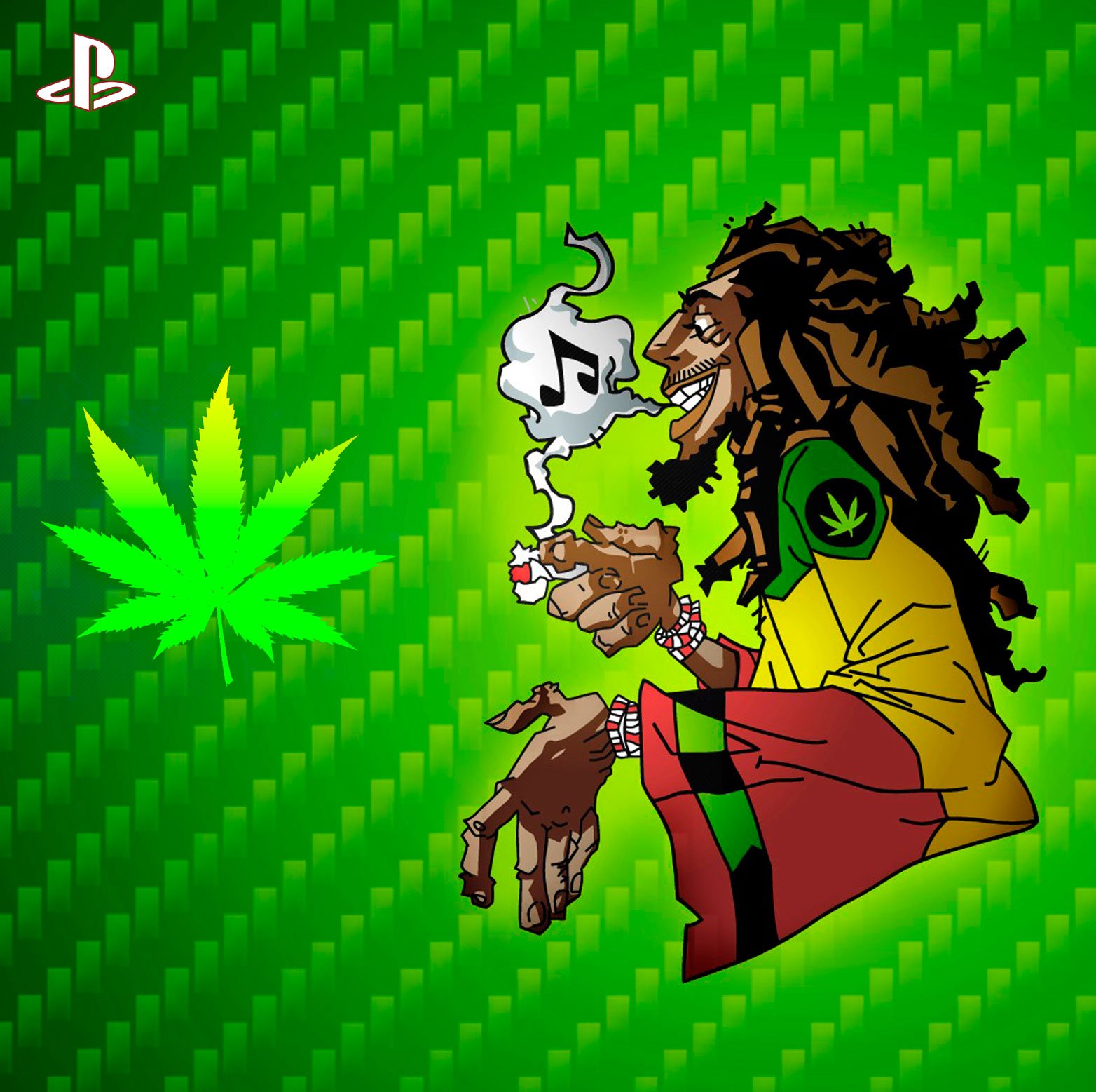 Skin Ps4 Slim - Marijuana BOB Marley - Limited Edition Decal Cover ADESIVA Playstation 4 Slim Sony Bundle