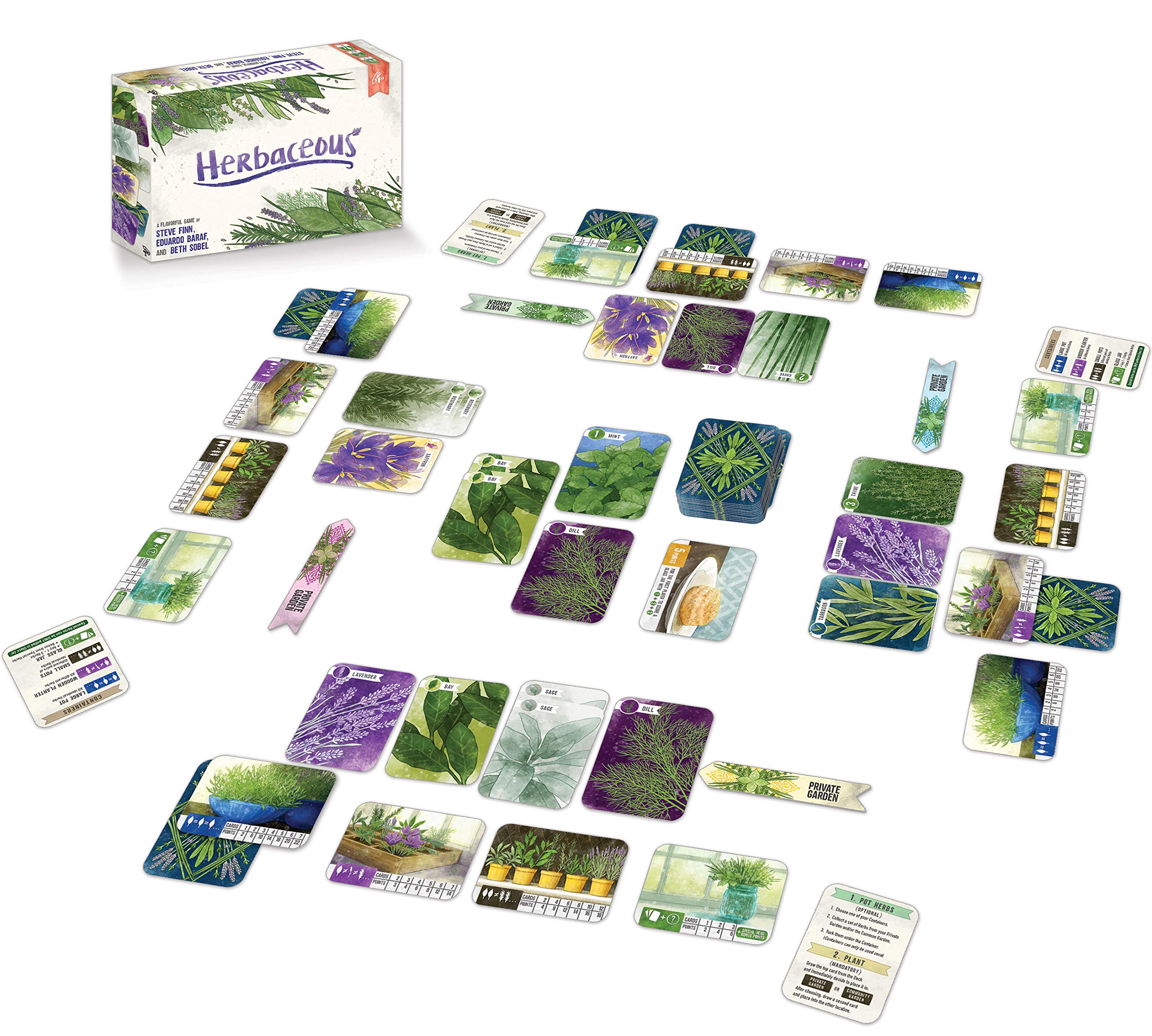 Pencil First Games Herbaceous Card Game – A Flavorful Set Collection Game of Garden Herbs and Containers by Pencil First Games for 1-4 Players