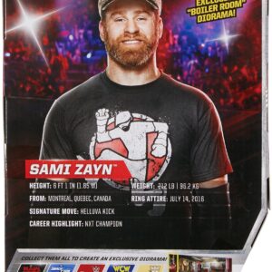 WWE SAMI ZAYN ELITE COLLECTION ACTION FIGURE