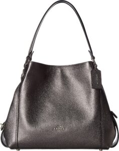 coach metallic leather edie 31 sv/metallic graphite one size