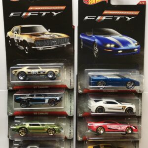 Hot Wheels Camaro Fifty 1967-2017 Exclusive 8 Car Set