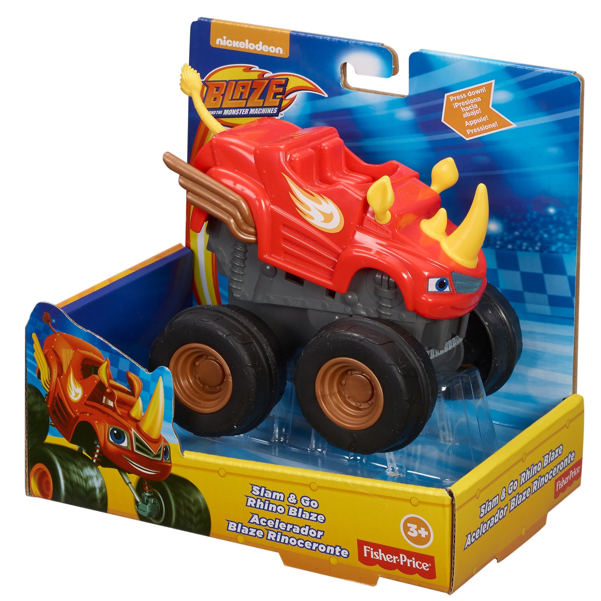 Fisher-Price Nickelodeon Blaze & the Monster Machines, Slam & Go Rhino Truck