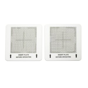 2 ceramic ozone plates 4.5"x 4.5" for ecoquest, alpine, lightning air, better living, healthy living, zen living, spring air, and other air purifiers.