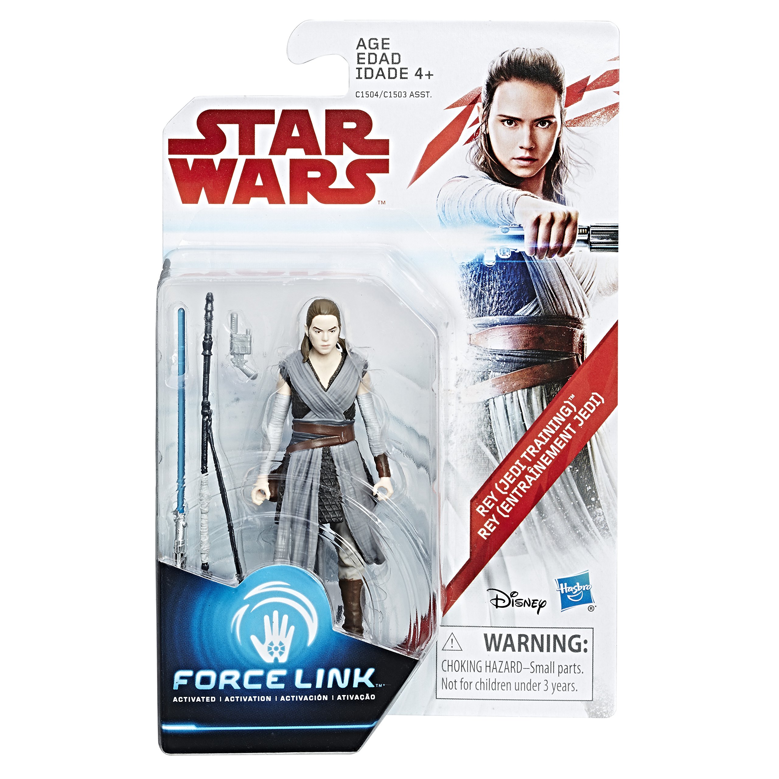 Star Wars Rey (Jedi Training) Force Link Figure